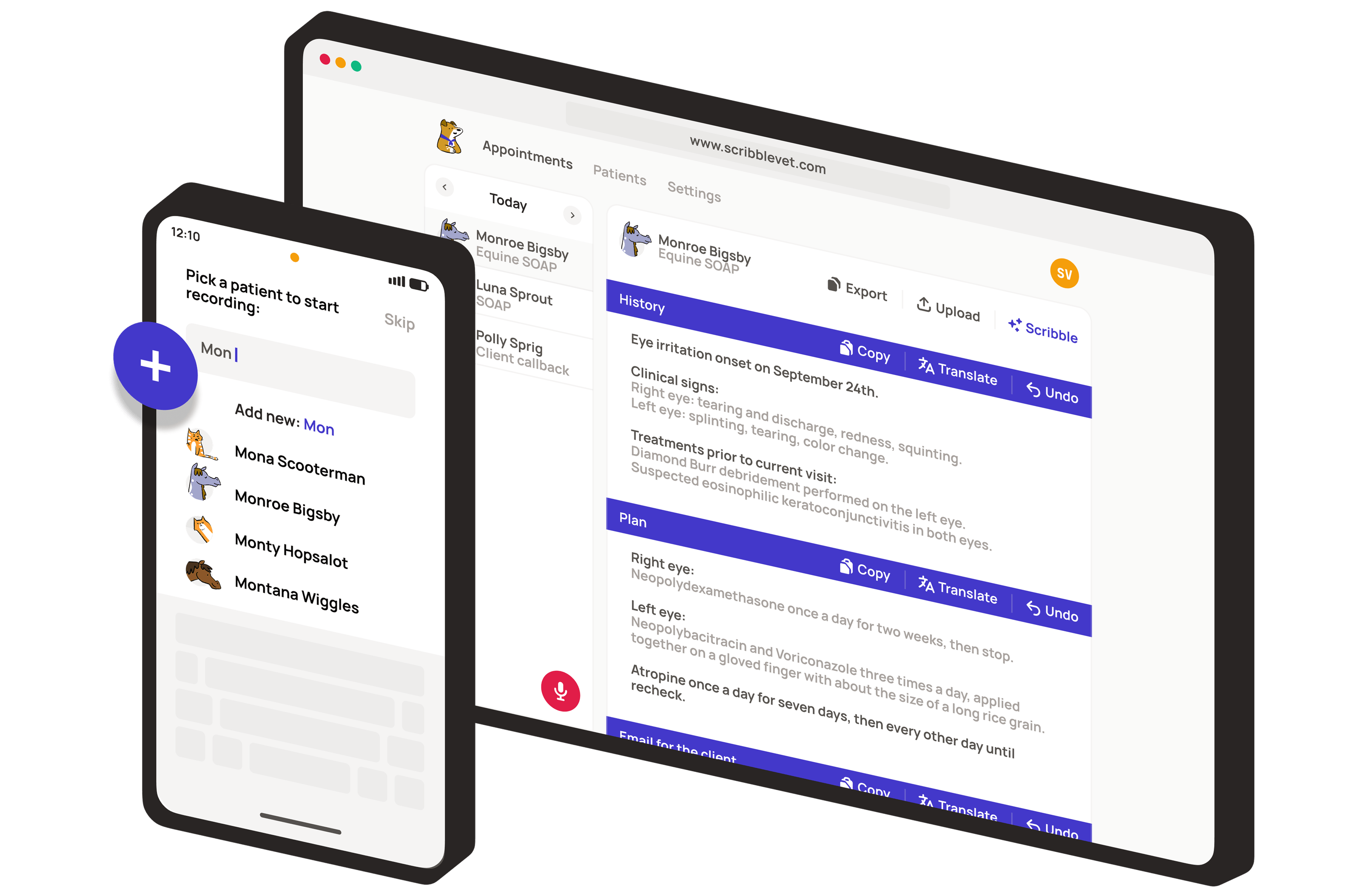 ScribbleVet | AI digital scribe for busy veterinarians